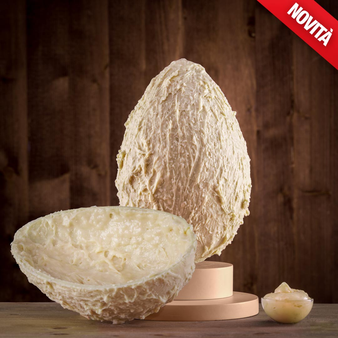 Uovo Artigianale Cioccolato Bianco Ripieno di Crema al Cocco (900g ...